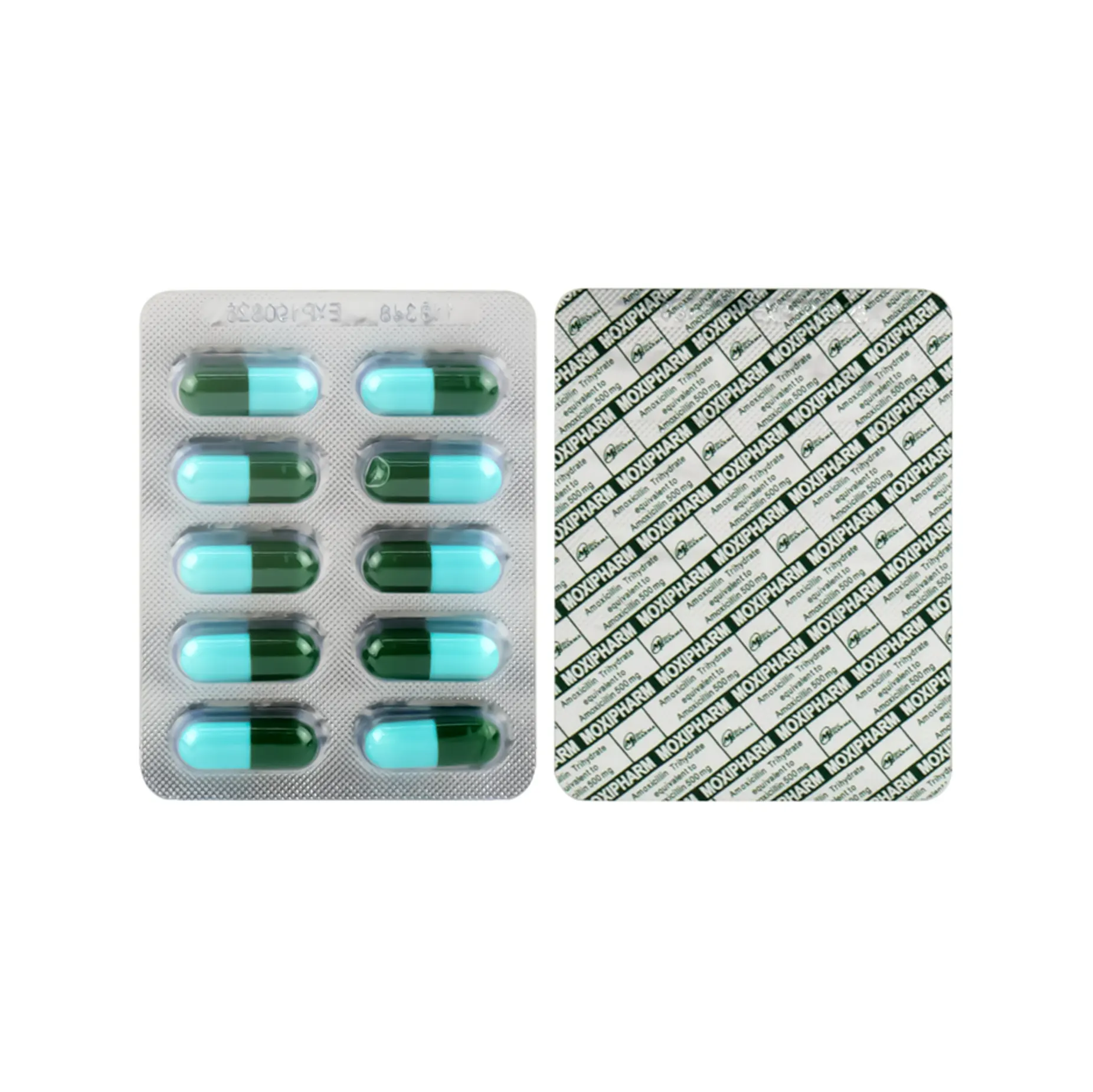 Moxipharm 500mg (ฟ้า-เขียว) MEDIC (Box/500s) – บ้านยาชาลินน์ – Chalynn ...