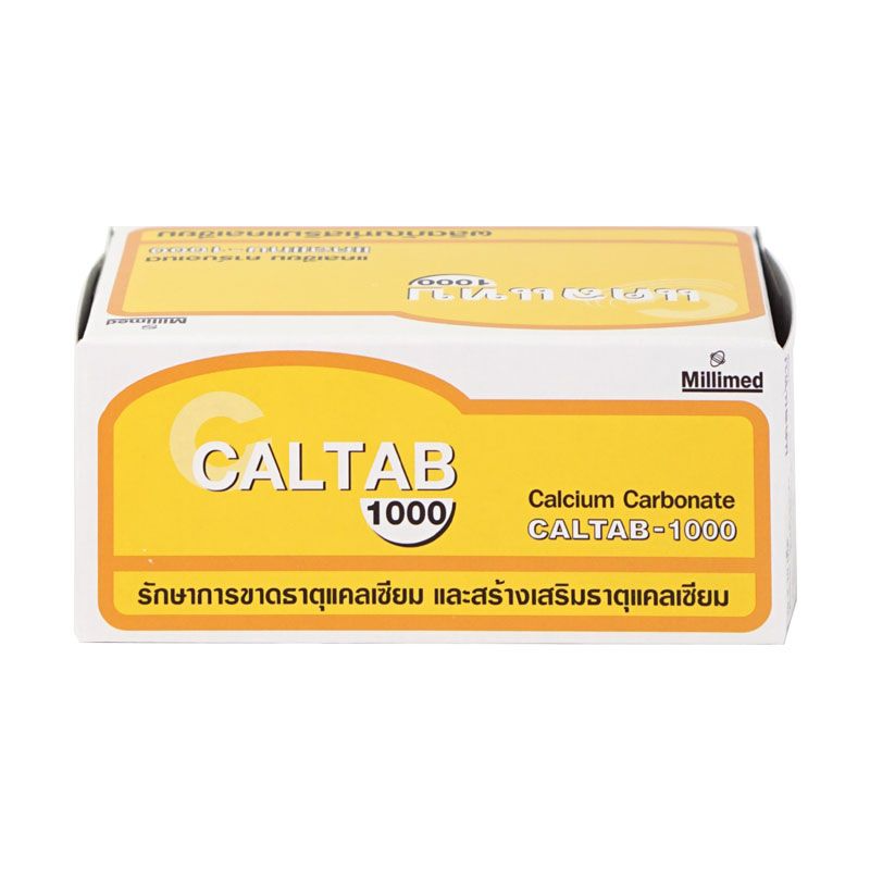 Caltab-1000mg (เม็ดกลม สีขาว) PROSP PHARMA (Box/100s) – บ้านยาชาลินน์ ...