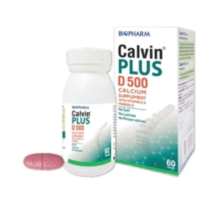 Calvin Plus D500 BIOPHARM (Bottle/60s) – บ้านยาชาลินน์ – Chalynn Pharmacy