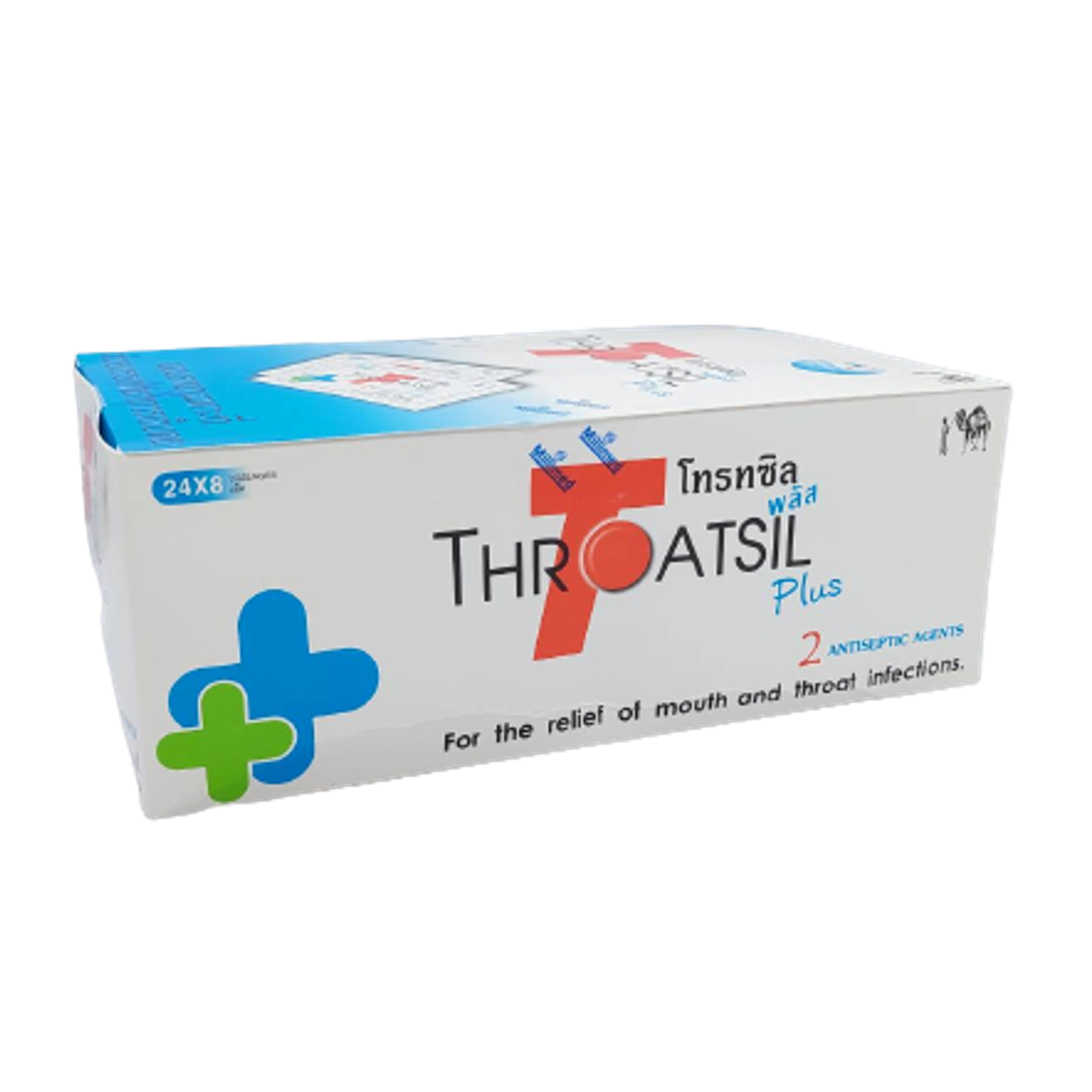 Throatsil Plus Lidocaine (รสเมนทอล) MILLIMED (Box/24s/8s) – บ้านยาชาล ...