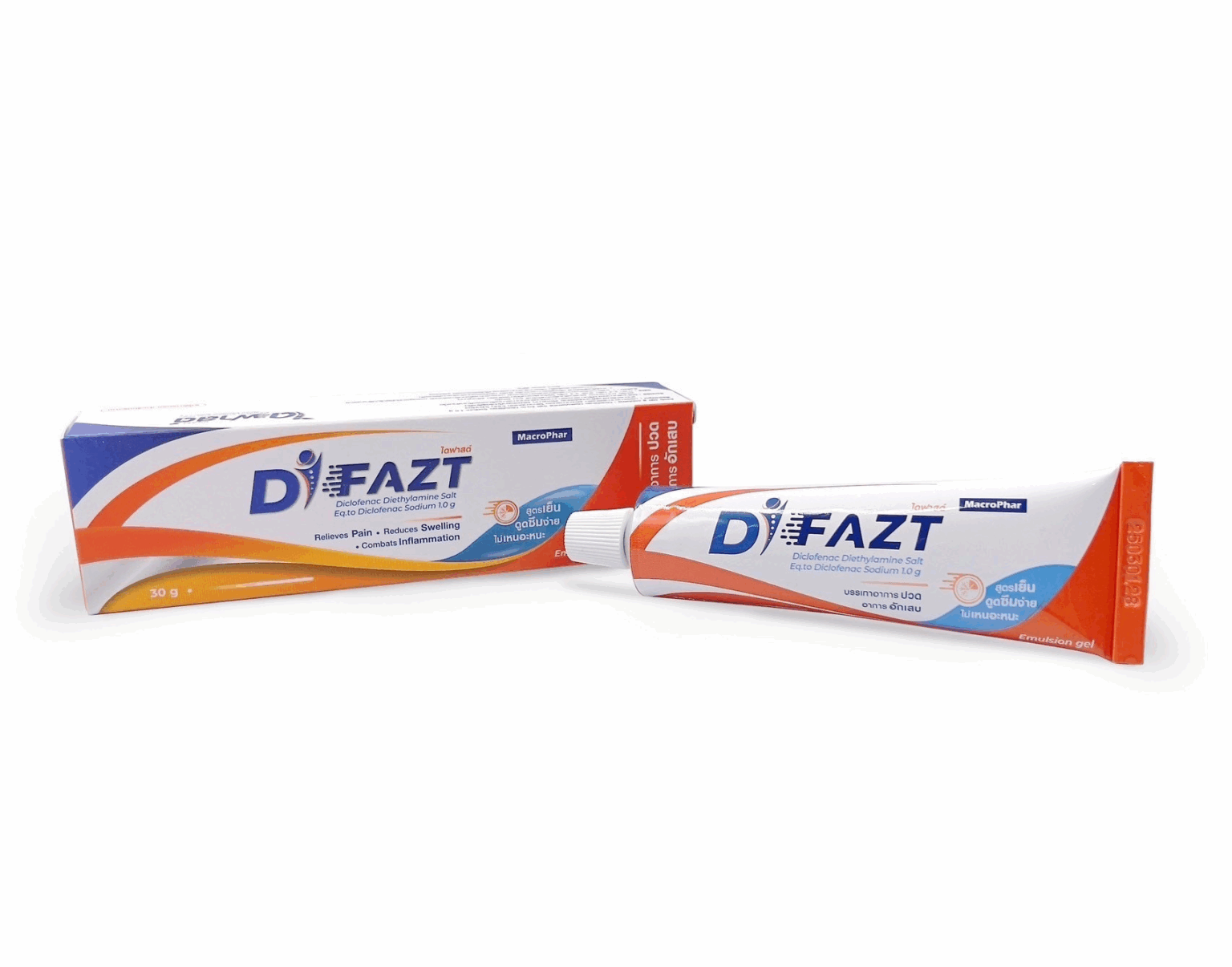 Difazt gel 1% MACROPHAR 30g – บ้านยาชาลินน์ – Chalynn Pharmacy